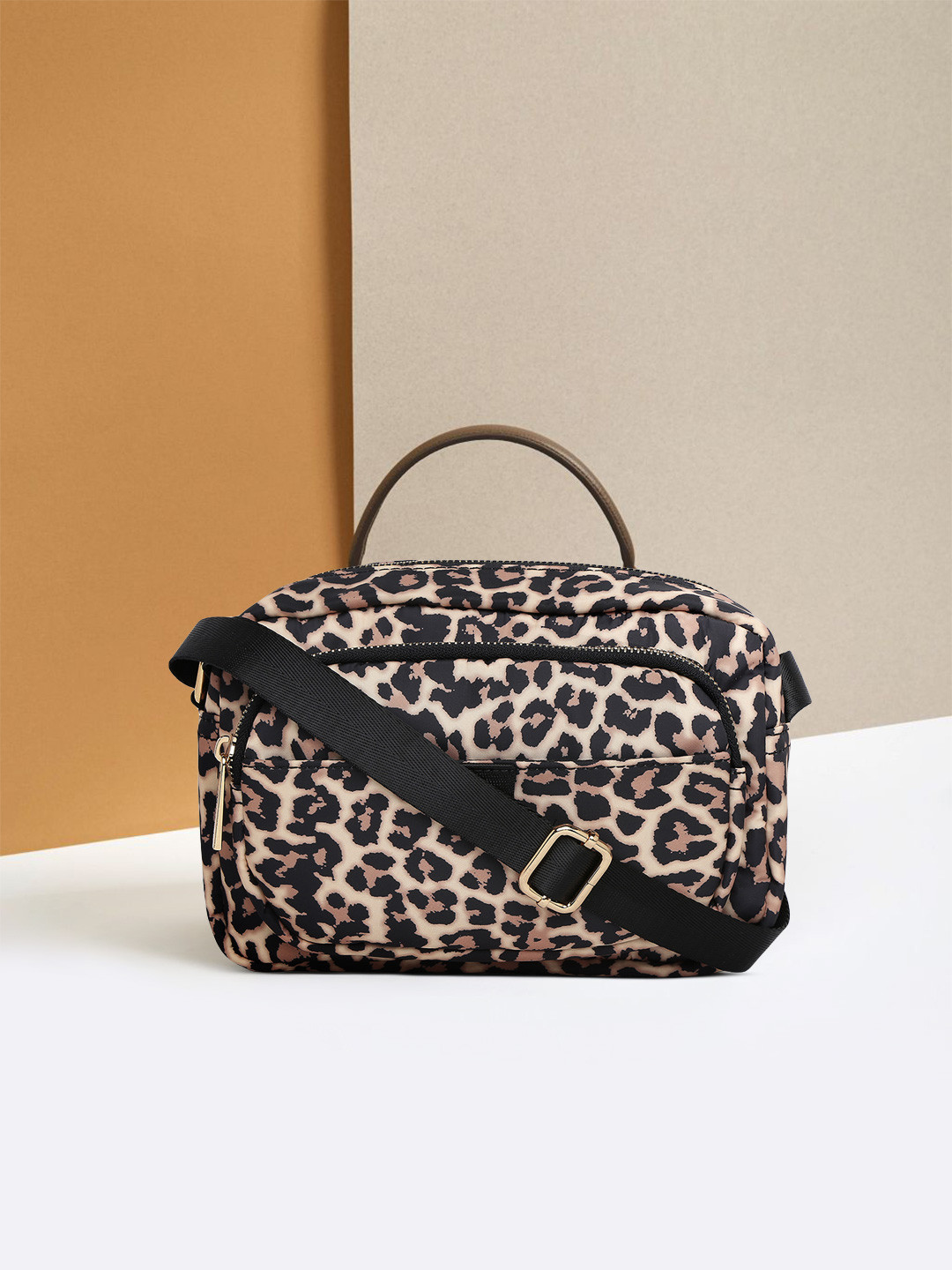 Buy Accessorize London Women Faux Leather Megan Nylon Large Sling Bag ...