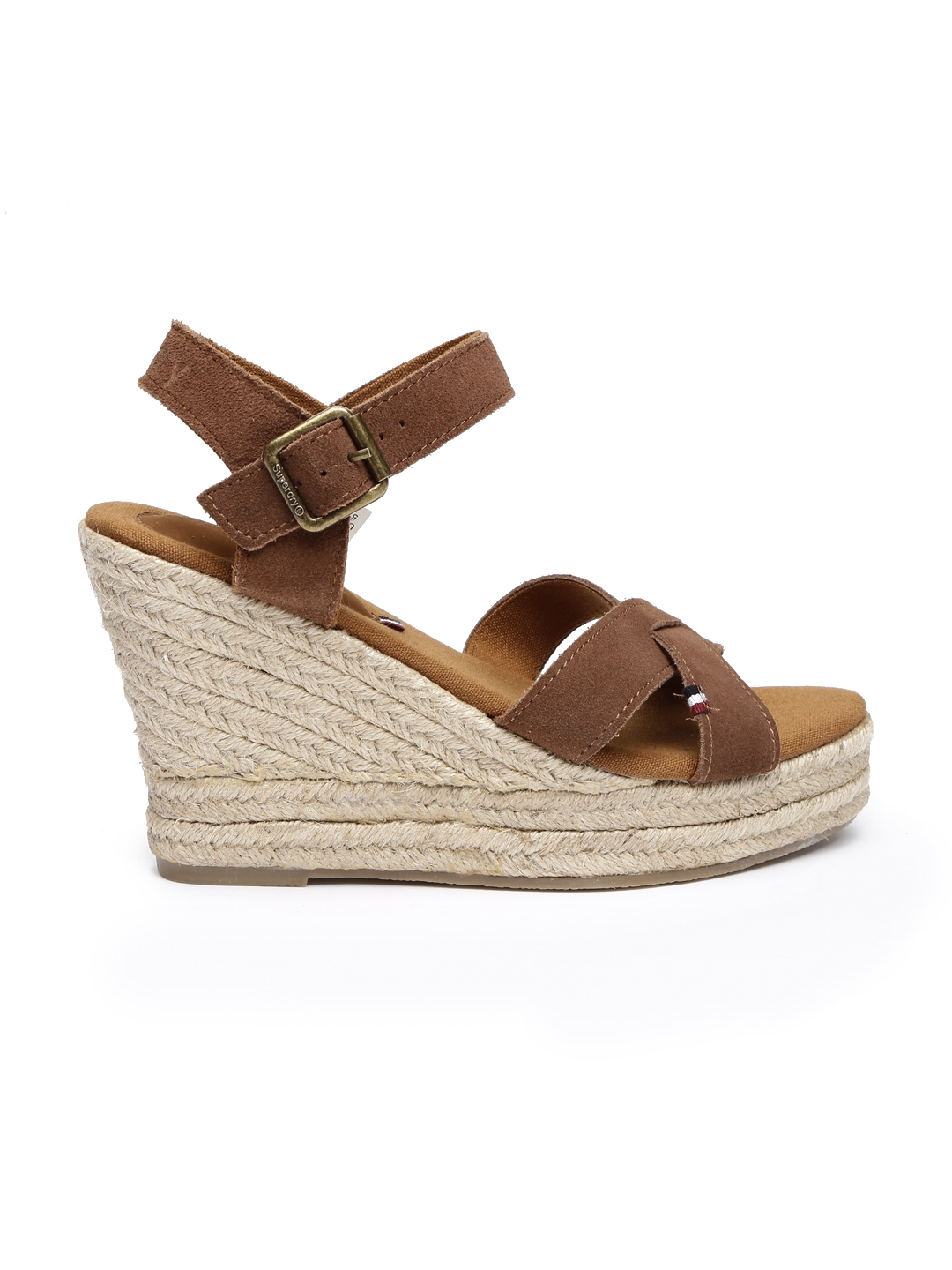 Buy Superdry Women Brown Suede Wedges - Heels for Women 1520345 | Myntra