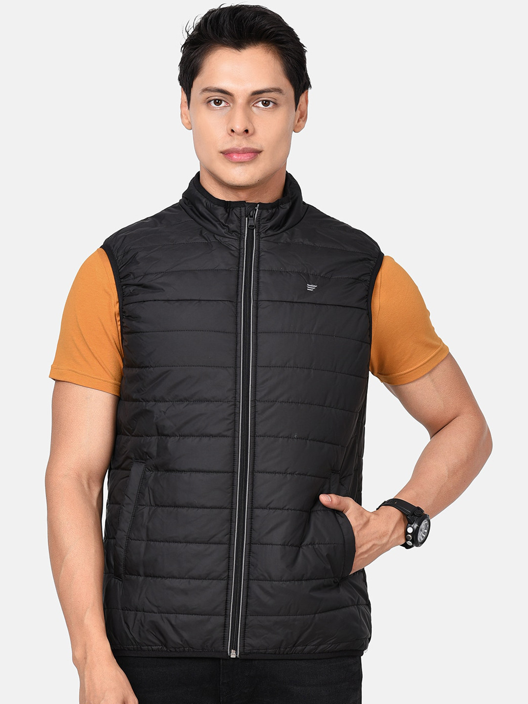 Buy T Base Men Black Lightweight Puffer Jacket - Jackets for Men ...