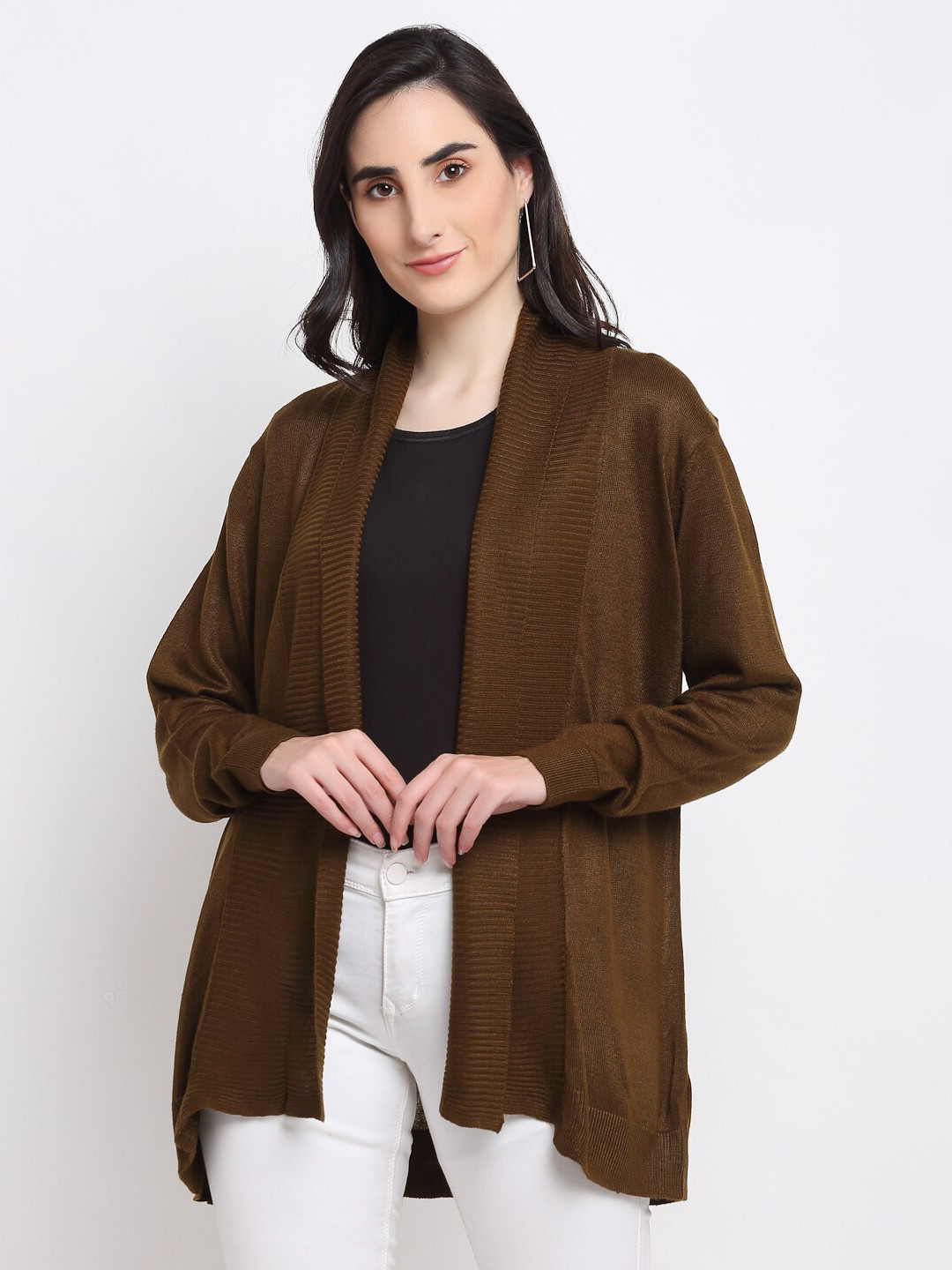 Buy Club York Women Brown Shrug - Shrug for Women 15222660 | Myntra