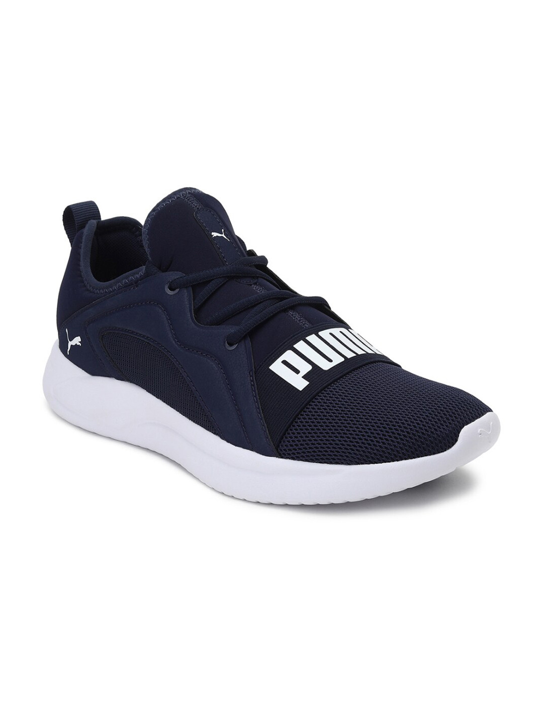 Buy Puma Men Navy Blue Mesh Resolve Street Running Shoes - Sports Shoes ...