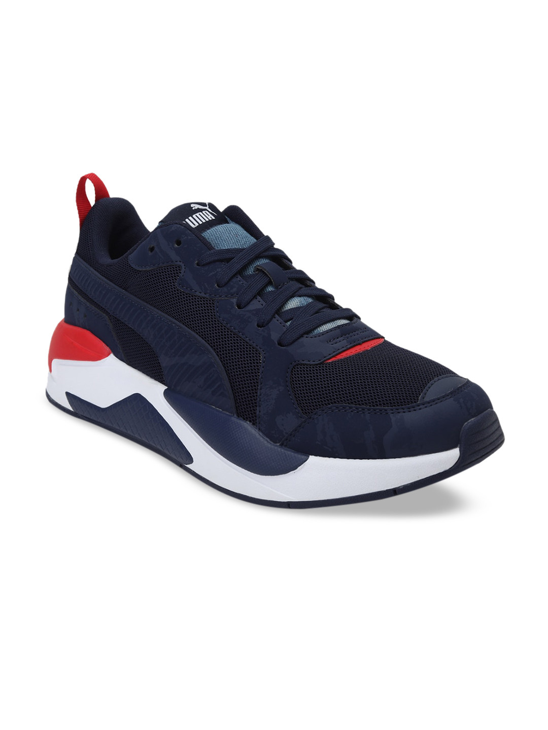 Buy Puma X Ray Navy Blue & Red Unisex Shoes - Casual Shoes for Unisex ...