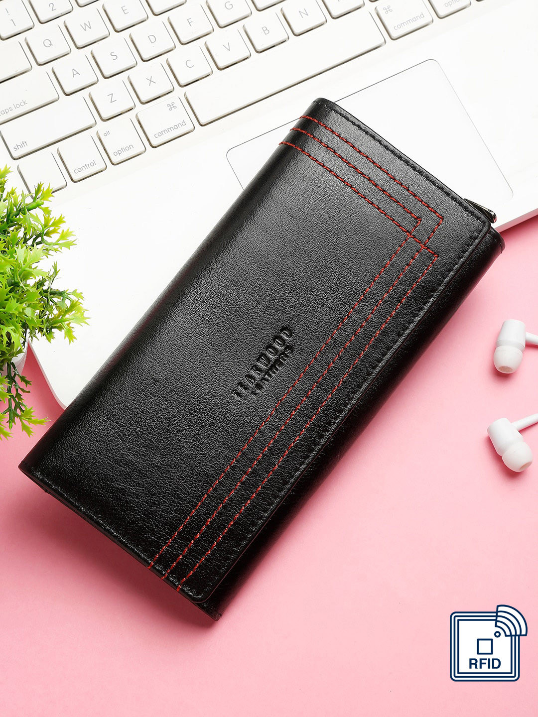 Buy Teakwood Leathers Women Black Solid Leather Wallet - Wallets for ...