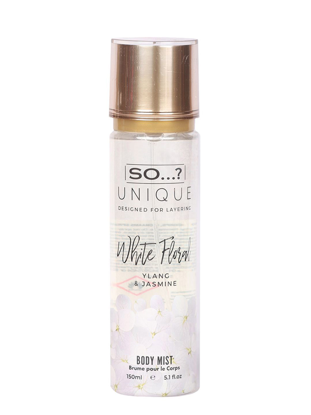 Buy SO Women Unique White Floral Body Mist 150ml - Body Mist And Spray ...