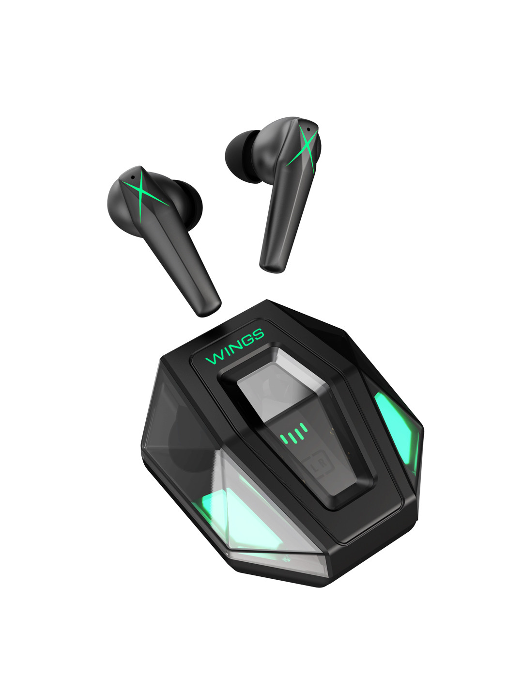 Buy WINGS Black X Fire Gaming TWS With 65 MS Latency And Gaming Mode ...