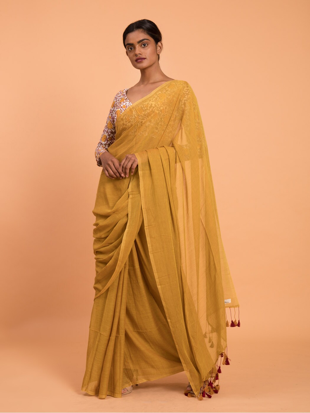 Buy Suta Yellow Solid Cotton Blend Saree - Sarees for Women 15244194 ... Buy Suta Yellow Solid Cotton Blend Saree - Sarees for Women 15244194 ...