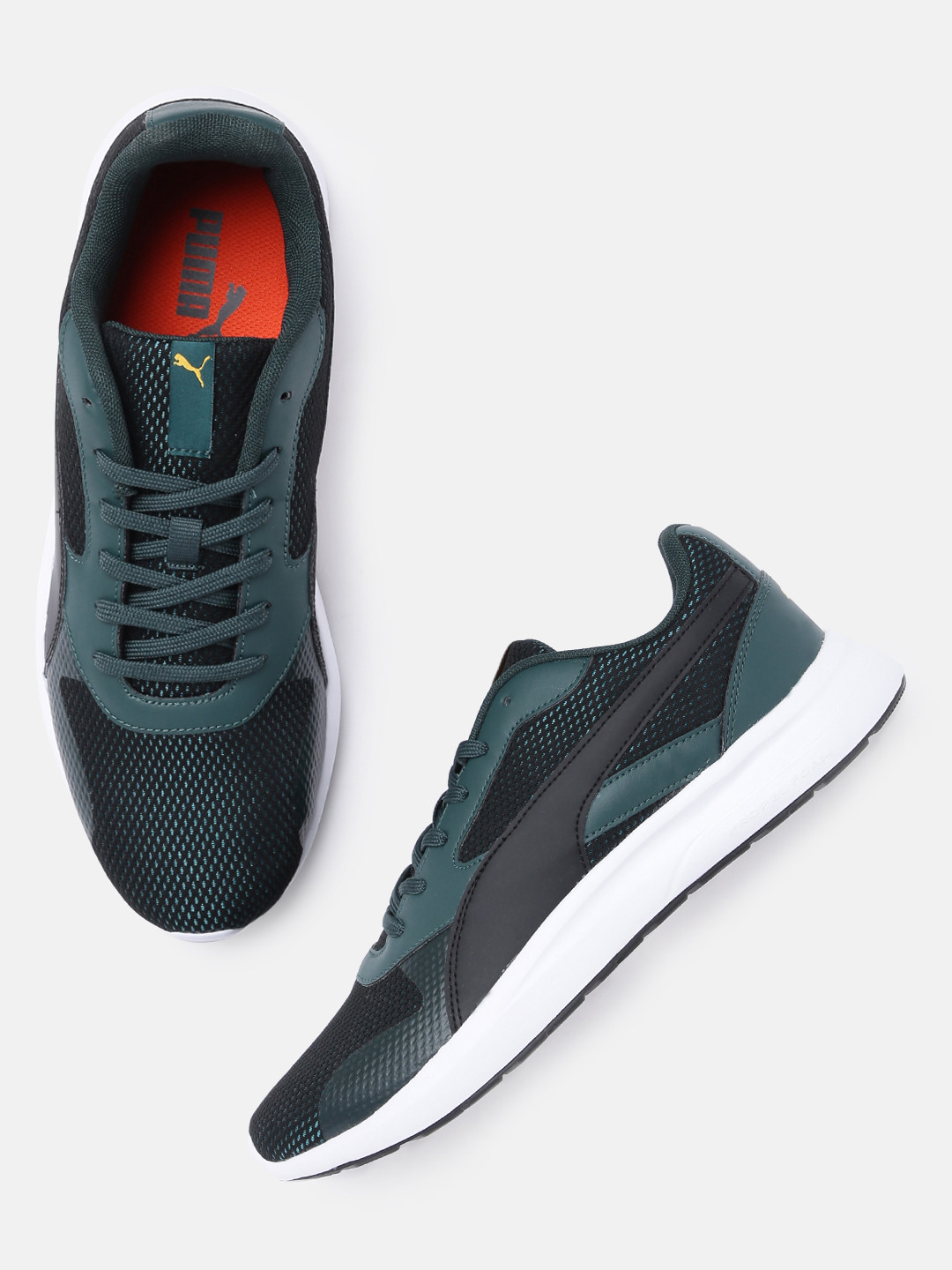 Buy Puma Men Green Black Firefly Sneakers - Casual Shoes for Men ...