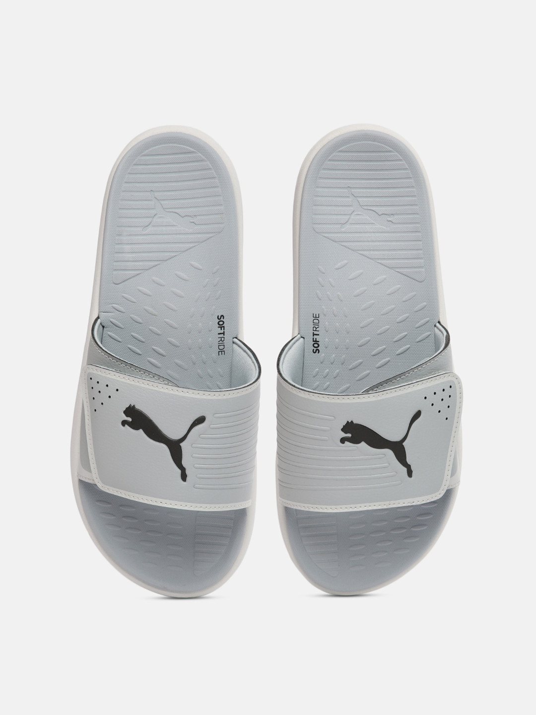 Buy Puma Men Grey Solid Softride Sliders - Flip Flops for Men 15244936 ...