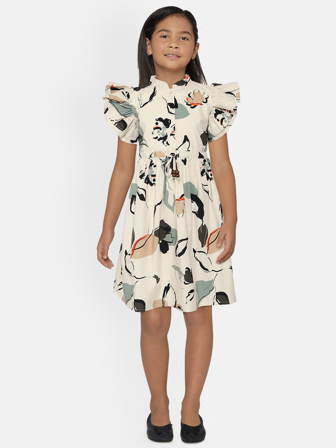 Buy Bella Moda White Floral Dress - Dresses for Girls 15247780 | Myntra