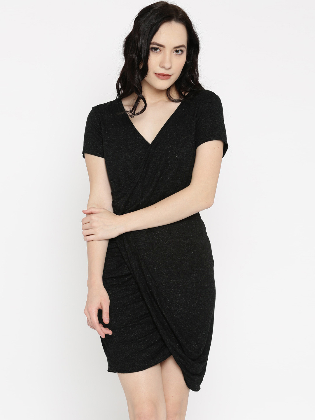 Buy ONLY Women Black A Line Dress - Dresses for Women 1524796 | Myntra