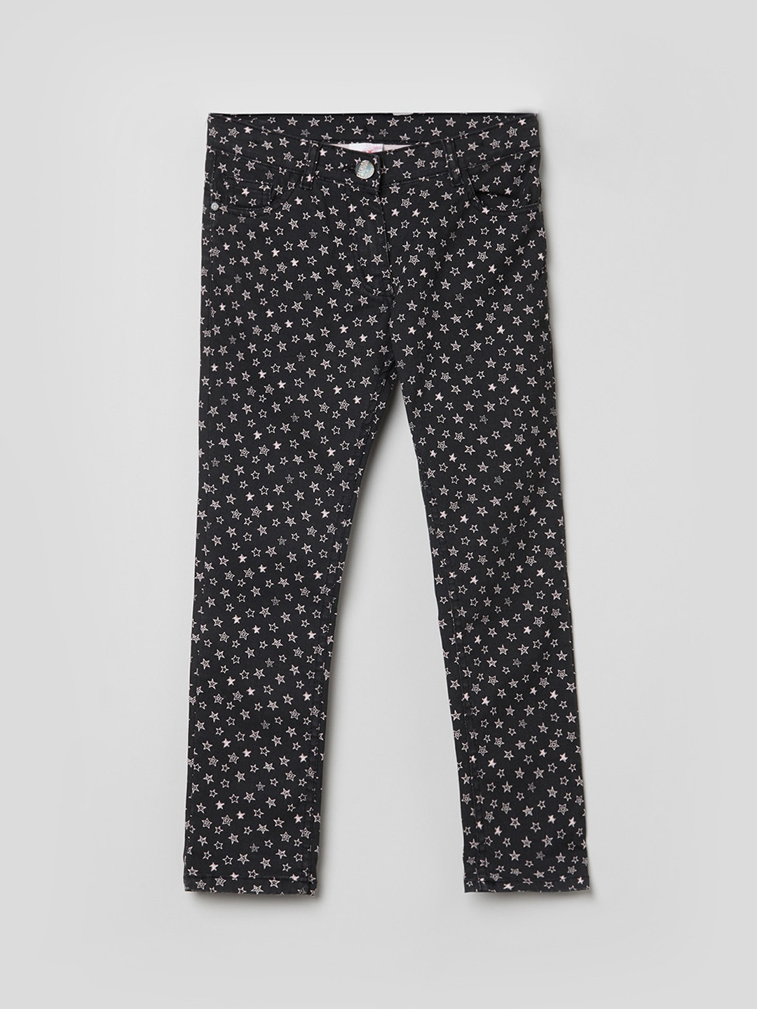 Buy Max Girls Black Printed Trousers - Trousers for Girls 15254198 | Myntra