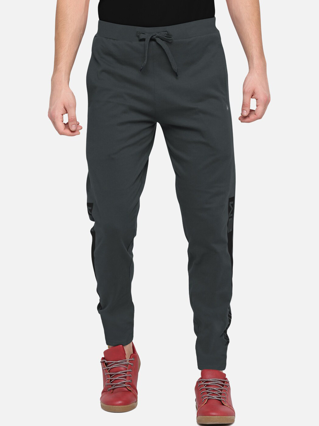 Buy BULLMER Men Grey Lycra Sports Track Pants - Track Pants for Men ...
