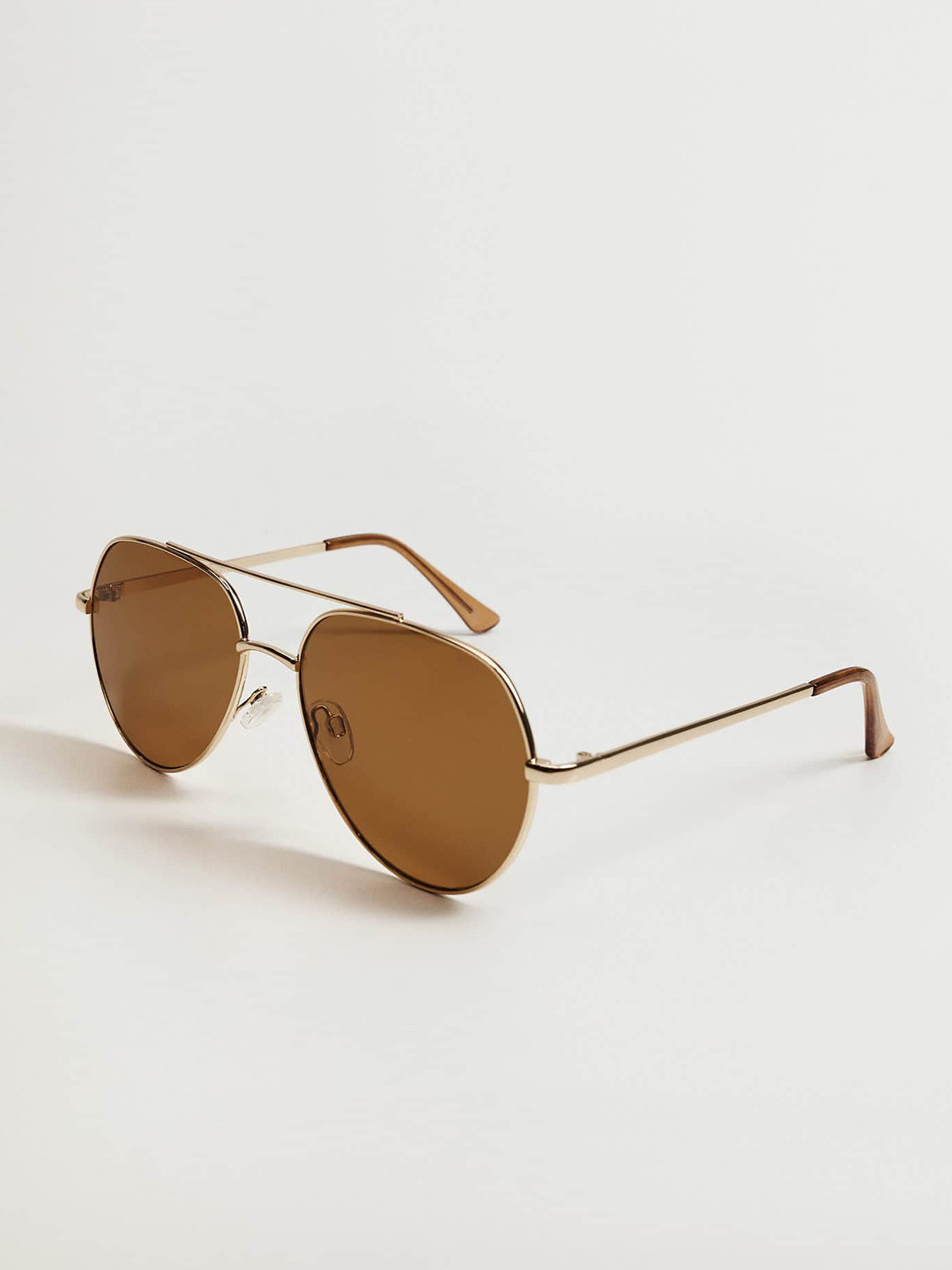 Buy MANGO Women Aviator Sunglasses With UV Protected Lens - Sunglasses ...