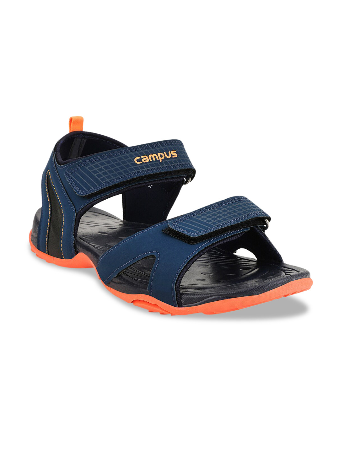 Buy Campus Men Navy Blue Solid Sports Sandals - Sandals for Men ...