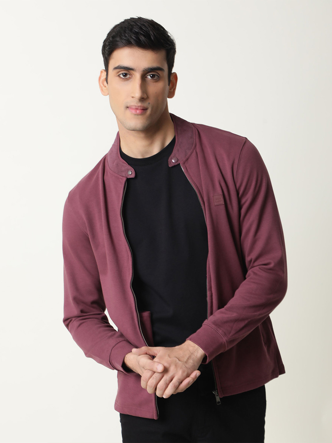 Buy RARE RABBIT Men Maroon Lightweight Tailored Jacket - Jackets for ...