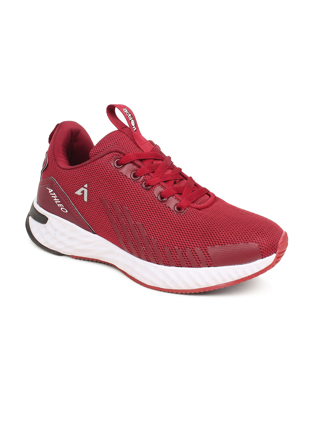 Buy Action Men Maroon Mesh Running Non Marking Shoes - Sports Shoes for ...