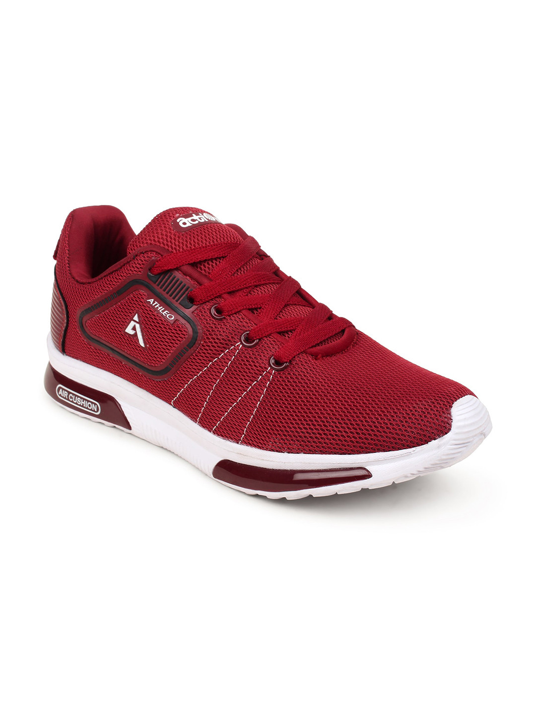 Buy Action Men Maroon & White Athleo Mesh Running Non Marking Shoes ...