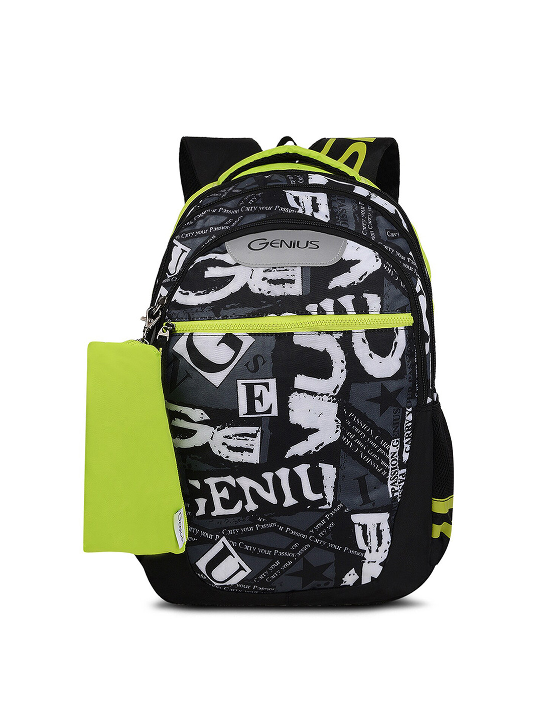 Buy Genius Kids Black & White Brand Logo Printed Safari Bulletin ...