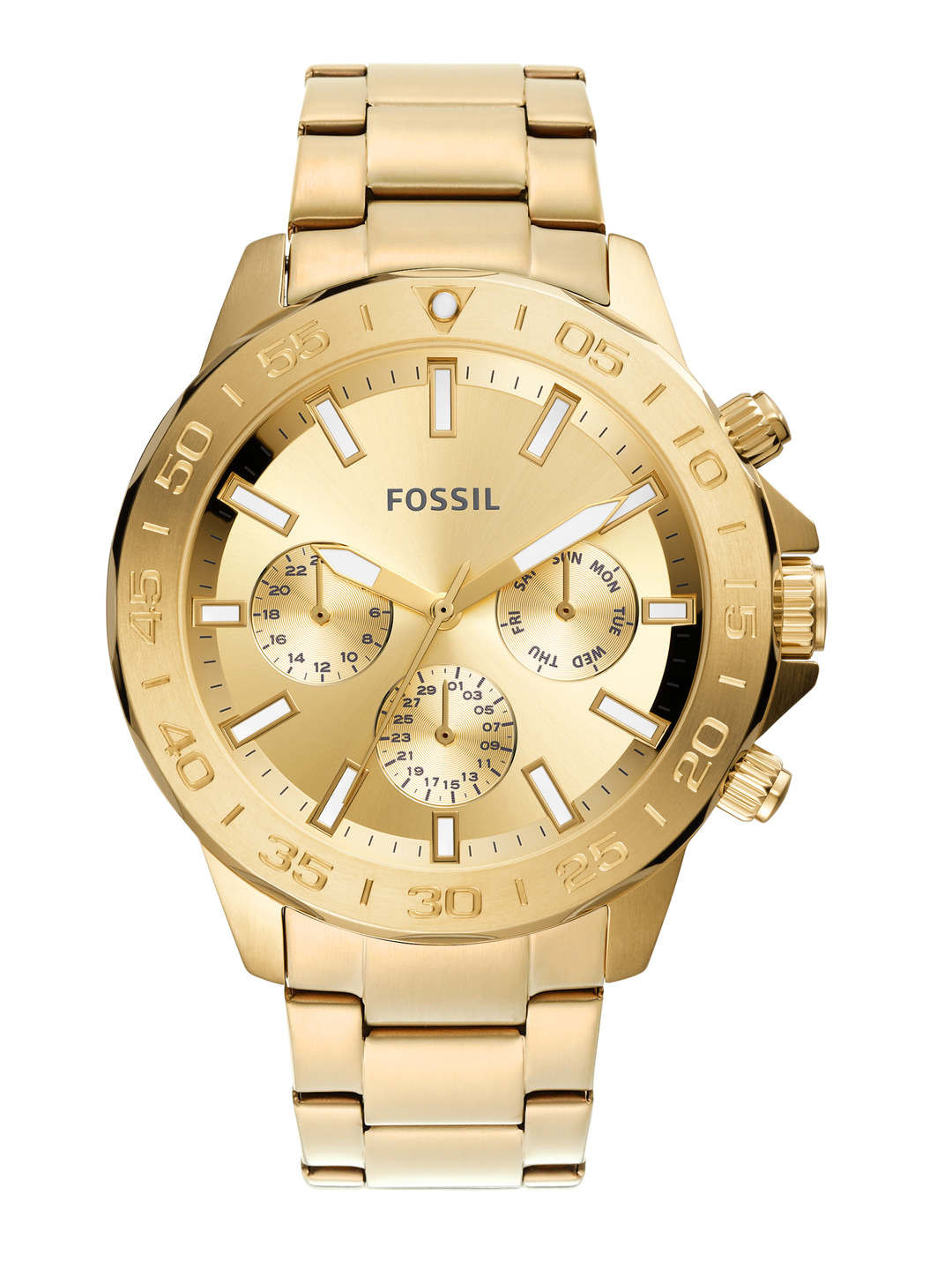 Buy Fossil Men Gold Toned Bannon Analogue Watch BQ2588 - Watches for ...