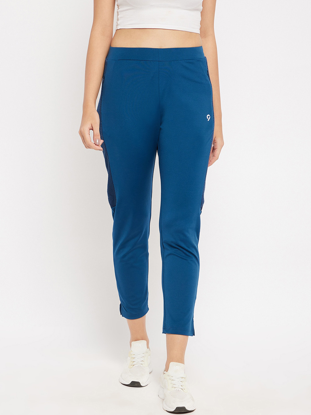 Buy C9 AIRWEAR Women Teal Blue Solid Regular Fit Trackpant - Track ...