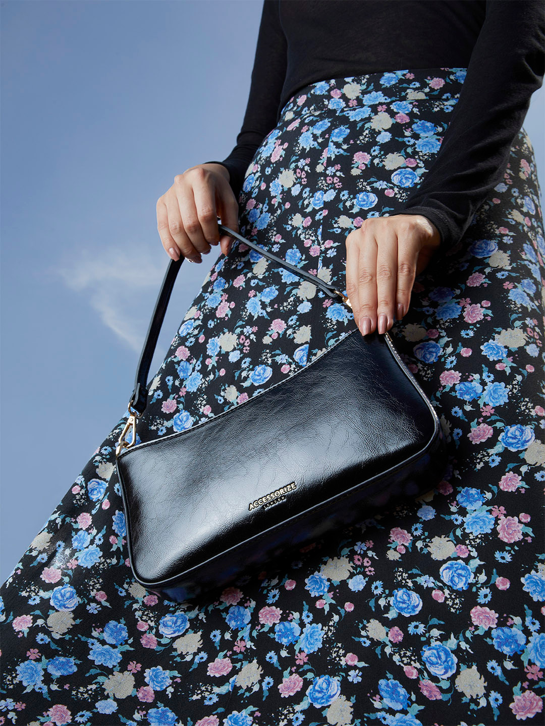 Buy Accessorize London Women Faux Leather Roxanne Shoulder Bag ...