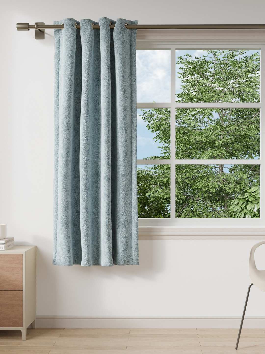 Buy DDecor Blue Window Curtain - Curtains And Sheers for Unisex ...