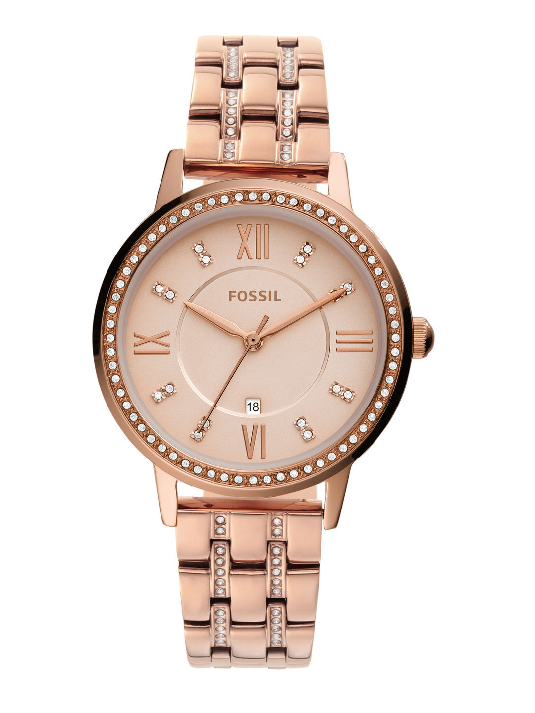 Buy Fossil Women Rose Gold Toned Gwen Analogue Watch ES4879 - Watches ...