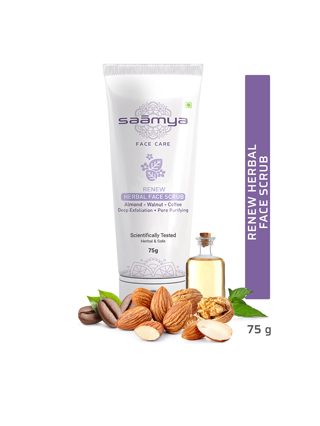 Buy Saamya Skin ReNew Herbal Face Scrub 75g - Face Scrub And Exfoliator ...