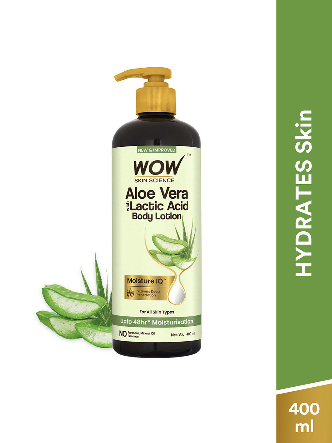 Buy WOW SKIN SCIENCE Aloe Vera Body Lotion For Ultra Light Hydration ...