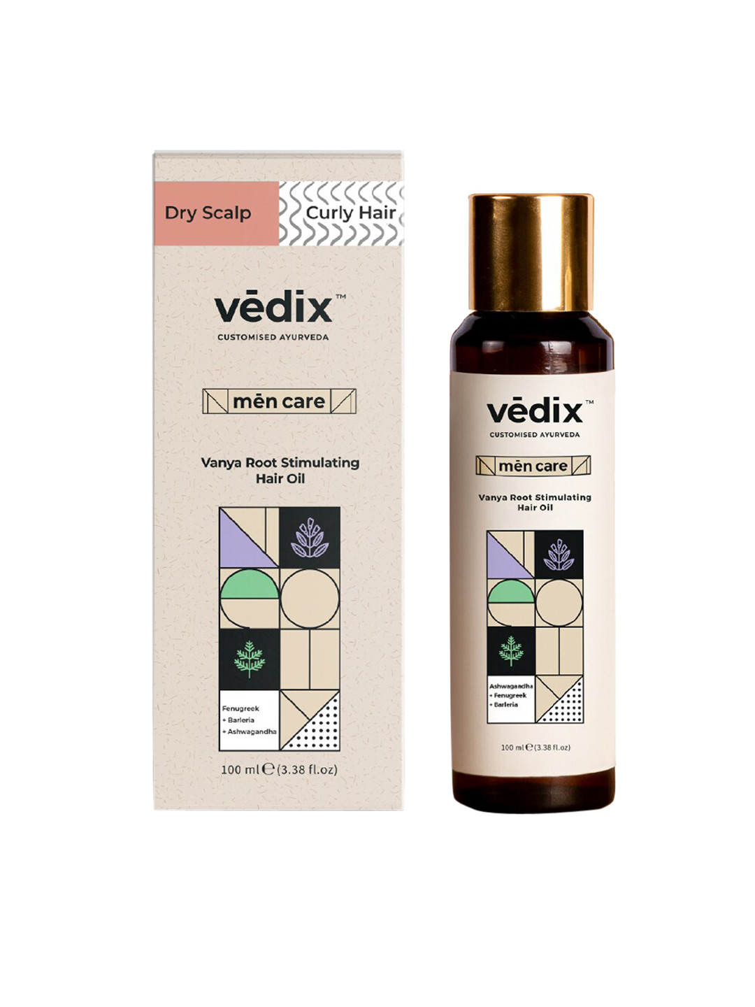 Buy VEDIX Men Customized Ayurvedic Anti Hairfall Vanya Root Stimulating ...