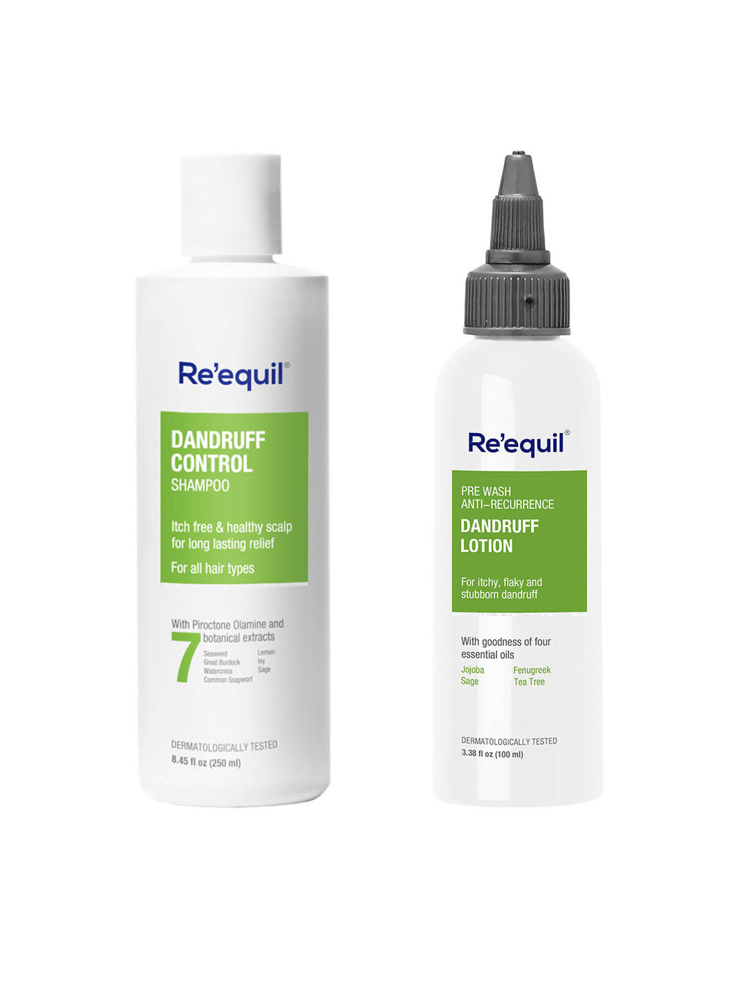 Buy Reequil Set Of Pre Wash Anti Recurrence Dandruff Lotion & Dandruff ...