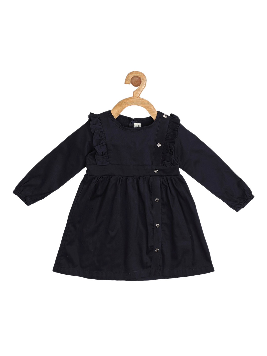 Buy PICCOLO Girls Navy Blue Dress - Dresses for Girls 15362158 | Myntra