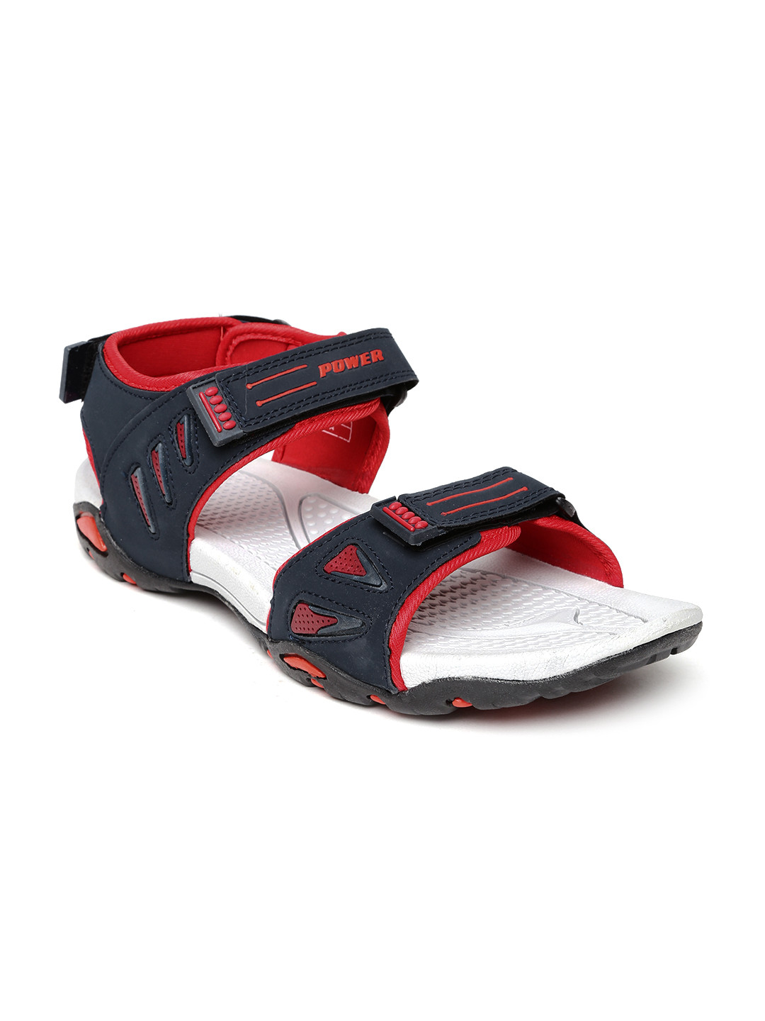 Buy Power Men Navy & Red Sports Sandals - Sandals for Men 1537507 | Myntra
