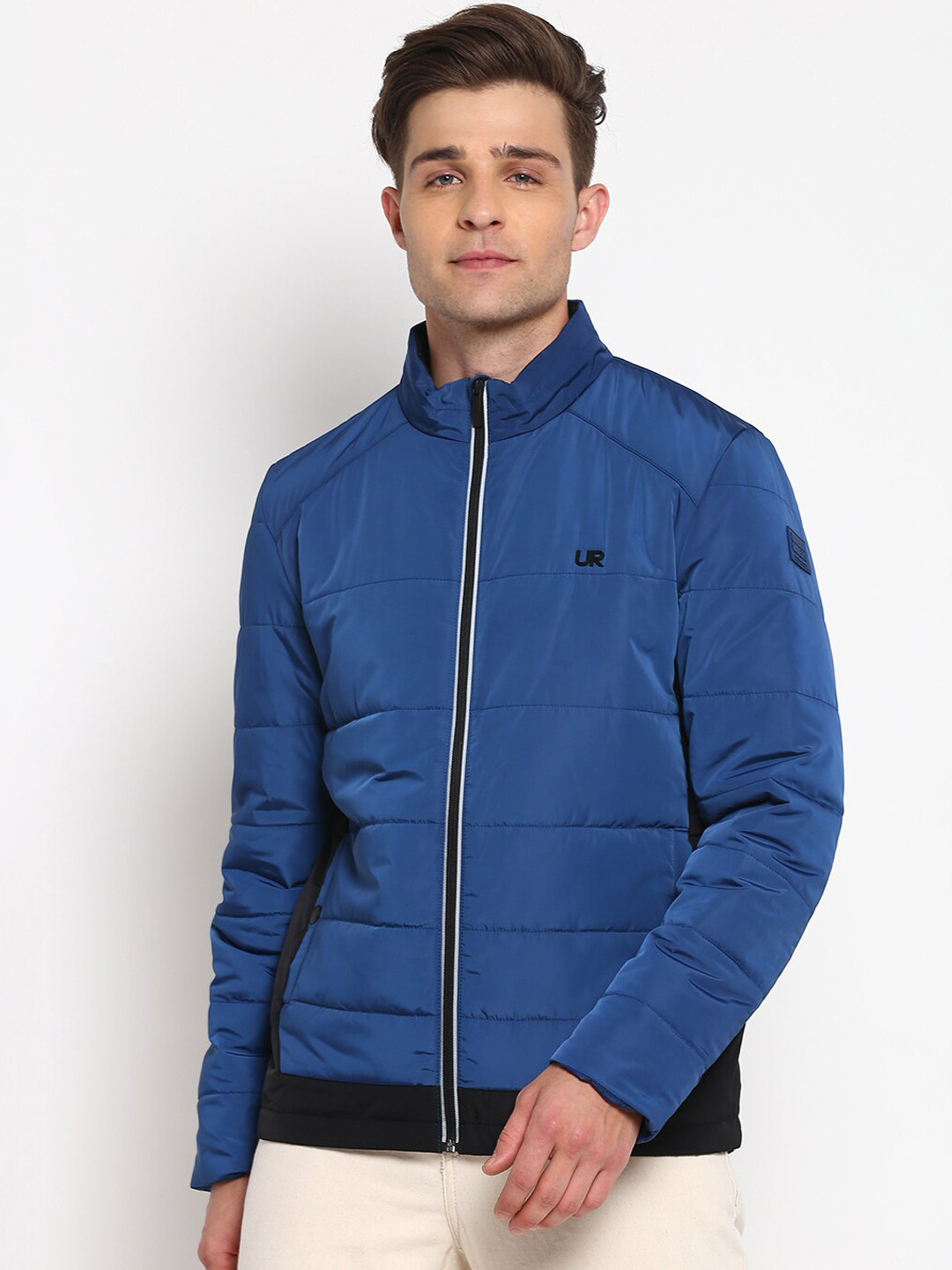 Buy Lee Men Blue Padded Cotton Jacket - Jackets for Men 15384274 | Myntra