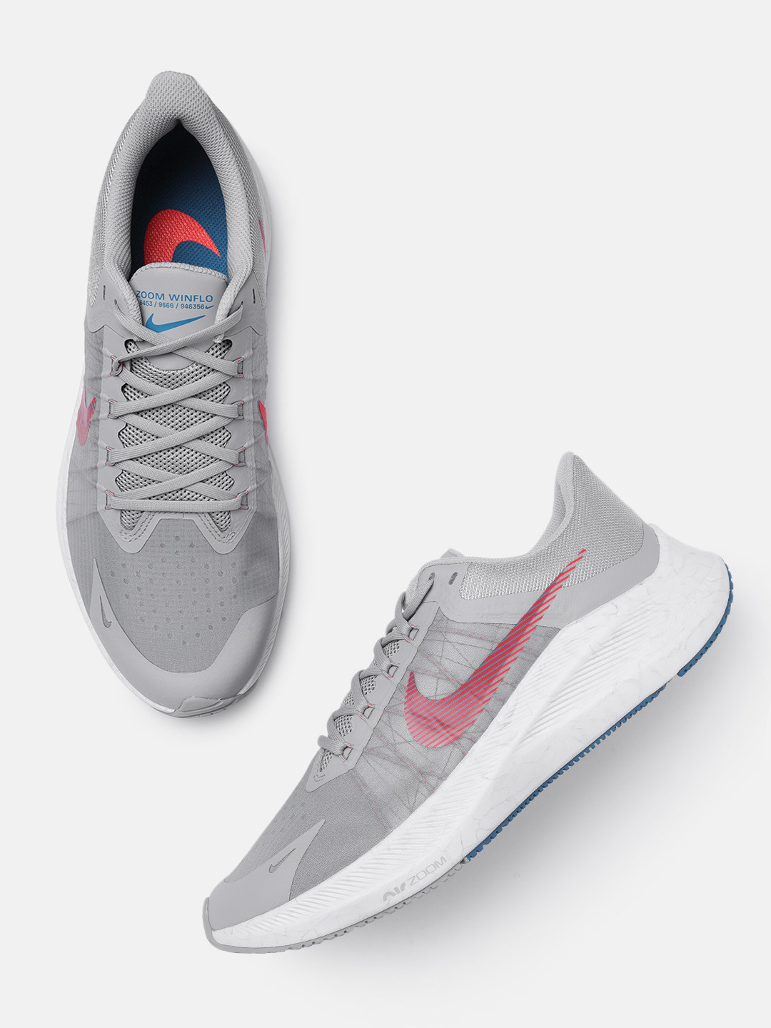 Buy Nike Men Grey Zoom Winflow 8 Running Shoes - Sports Shoes for Men ...