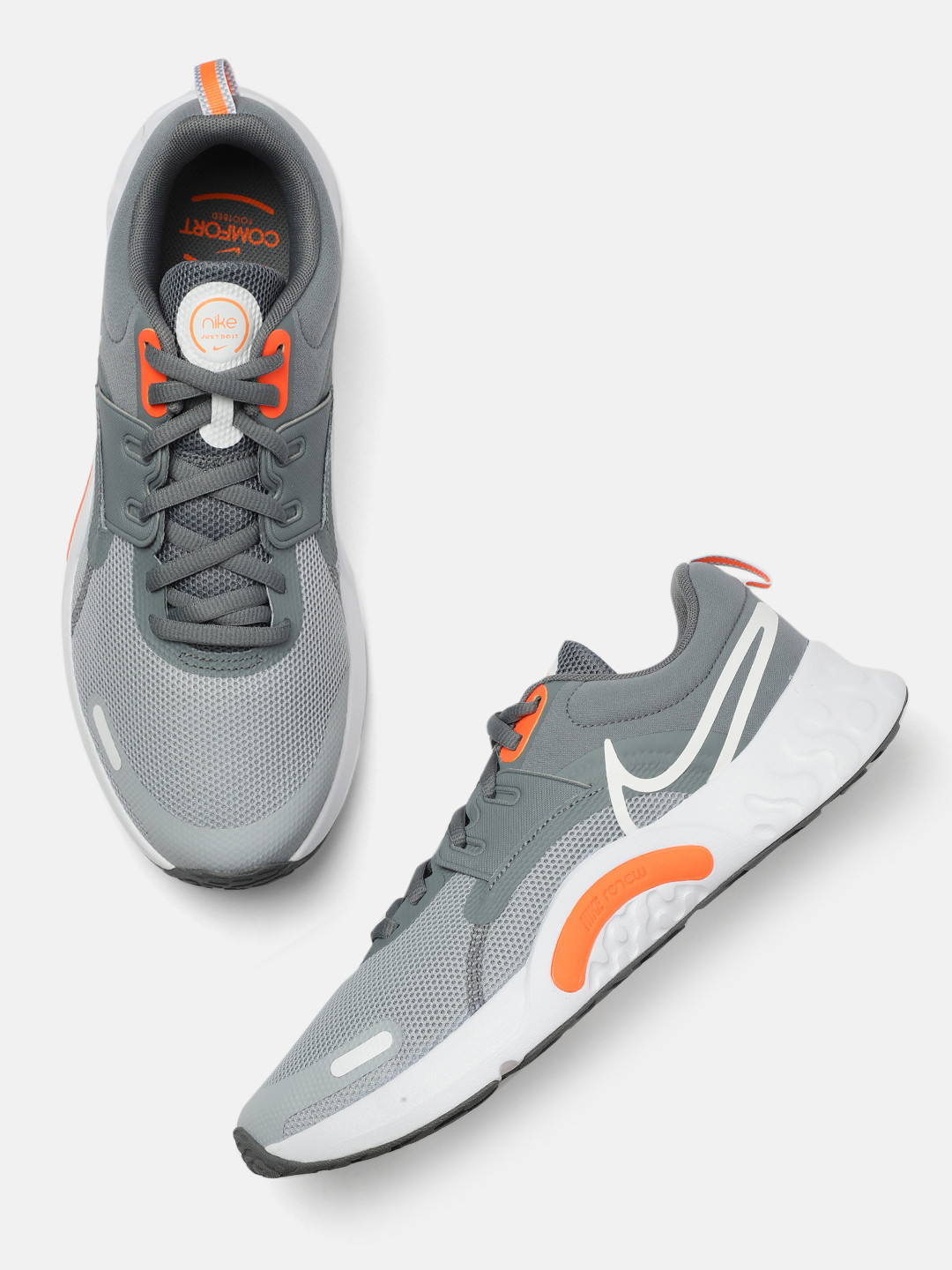 Buy Nike Men Grey Renew Retaliation 3 Training Shoes - Sports Shoes for ...