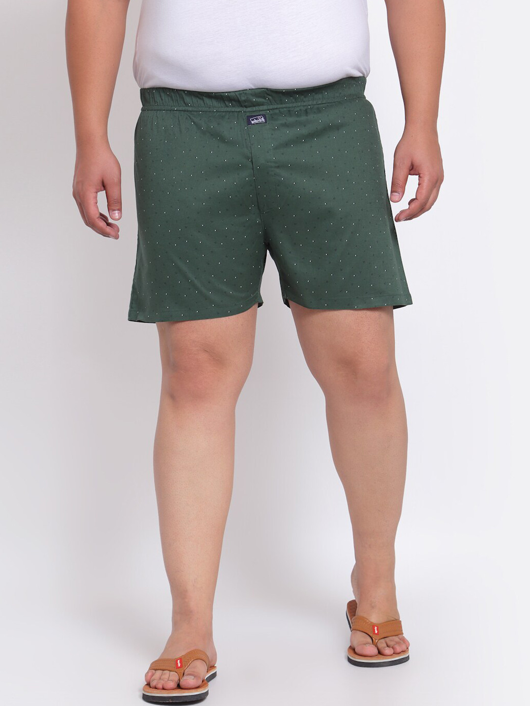 Buy PlusS Green Printed Pure Cotton Boxers - Boxers for Men 15391584 ...