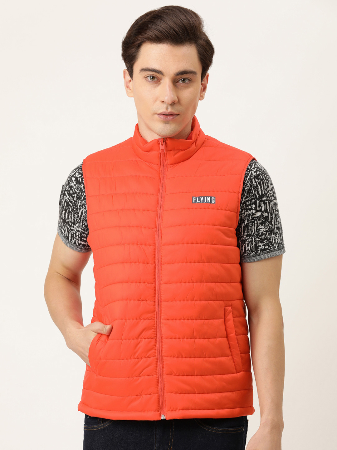 Buy Flying Machine Men Orange Puffer Jacket - Jackets for Men 15396308 ...