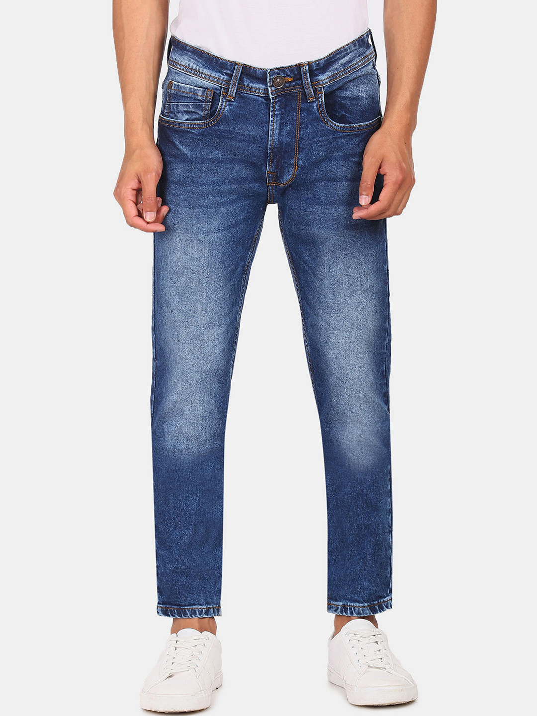 Buy Colt Men Blue Heavy Fade Stretchable Jeans - Jeans for Men 15397714 ...