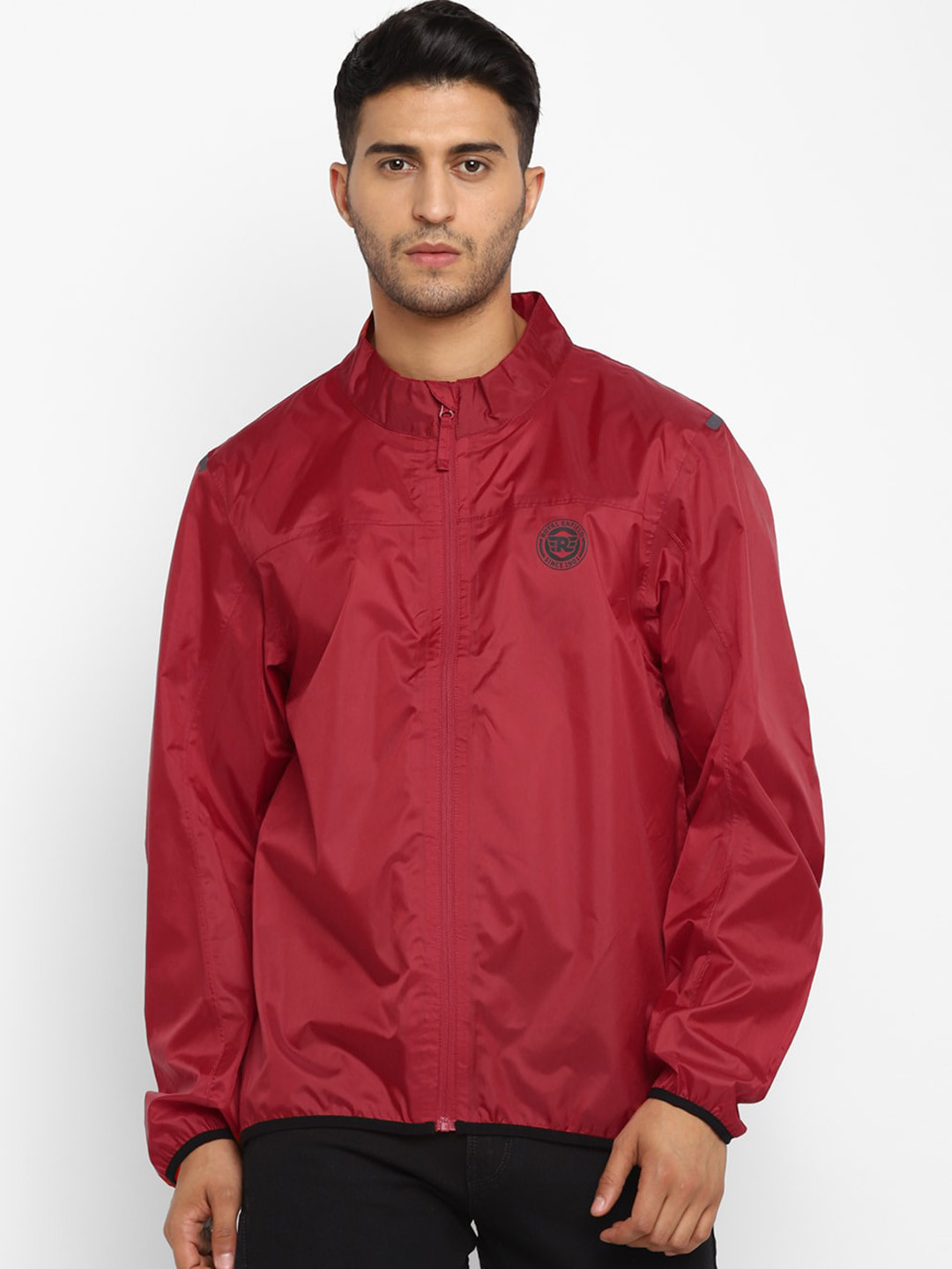 Buy Royal Enfield Men Red Solid Rain Liner Jacket - Rain Jacket for Men ...