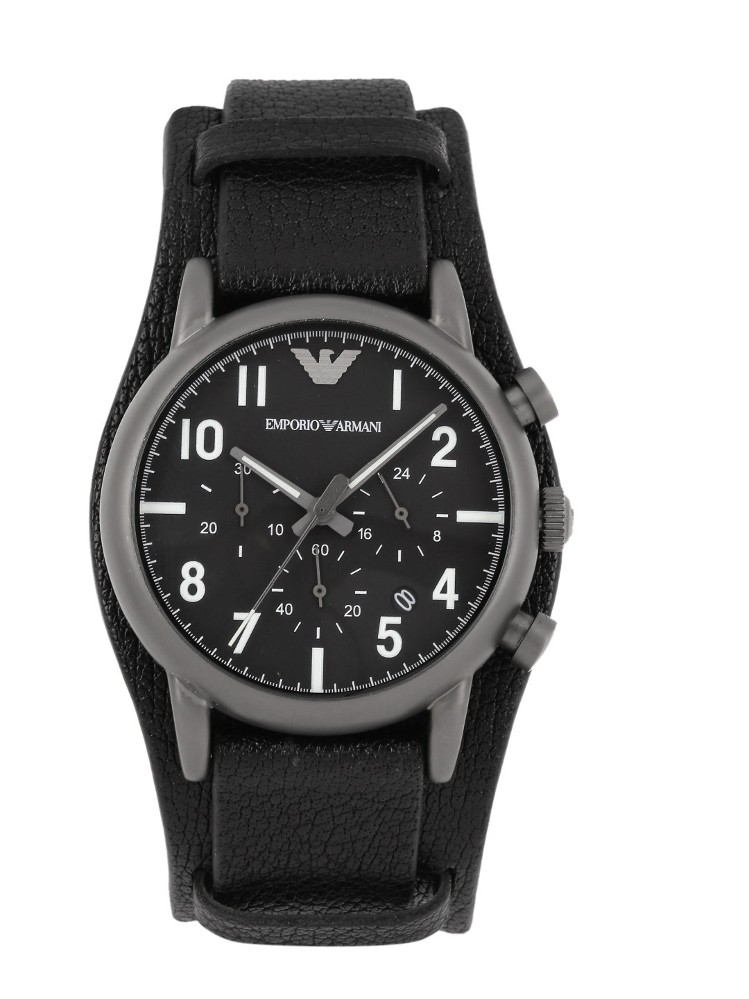 Buy Emporio Armani Men Black Chronograph Watch AR1830 - Watches for Men ...