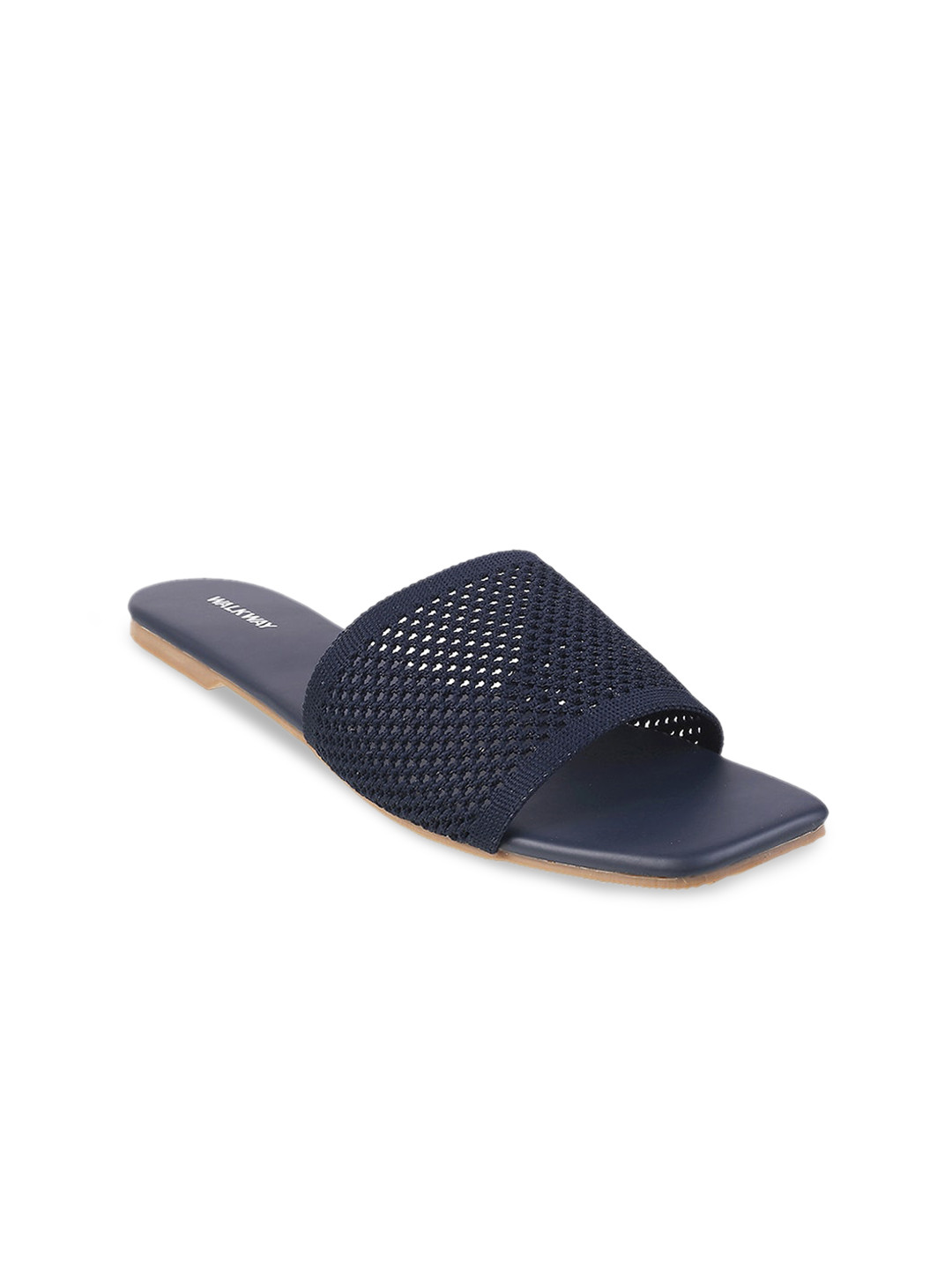 Buy WALKWAY By Metro Women Blue Open Toe Flats - Flats for Women ...