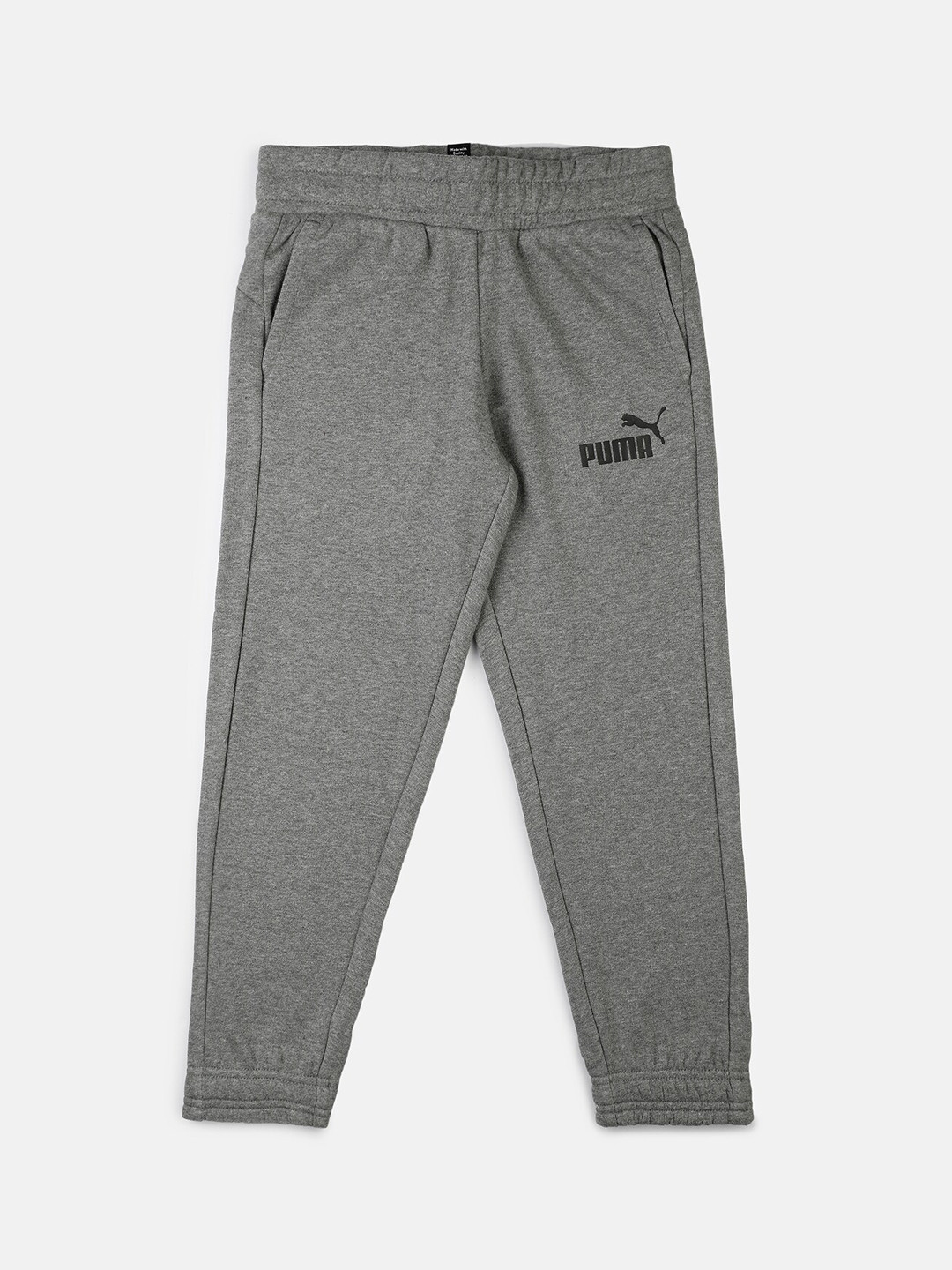 Buy Puma Boys Grey Melange Solid Track Pants - Track Pants for Boys ...
