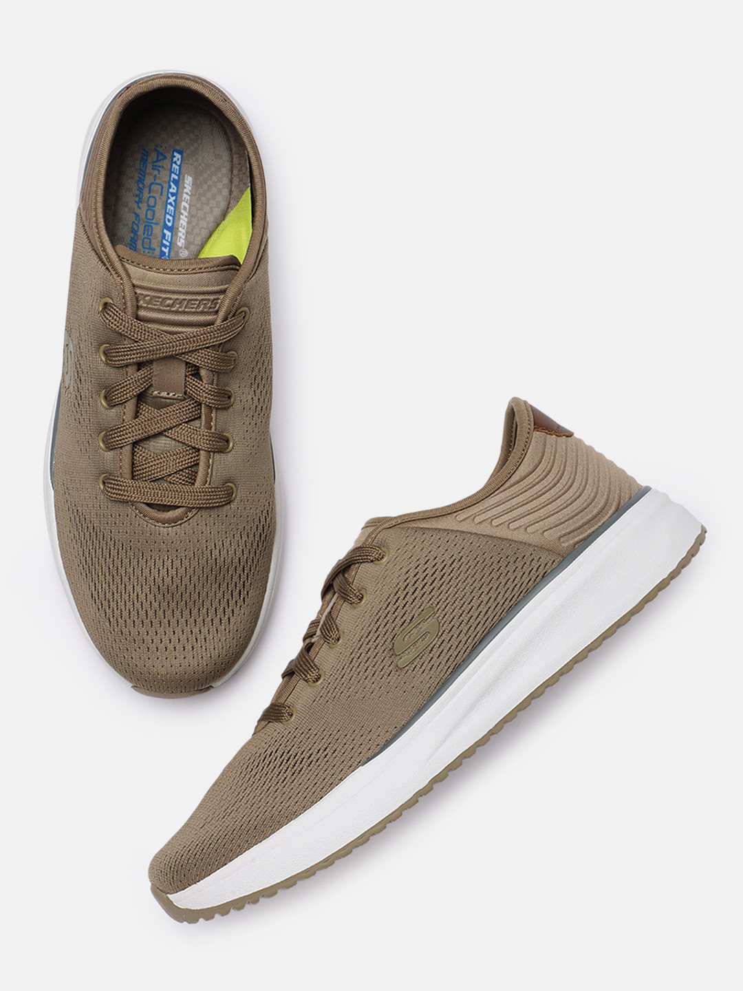 Buy Skechers Men Taupe CROWDER FREEWELL Lightweight Sneakers - Casual ...