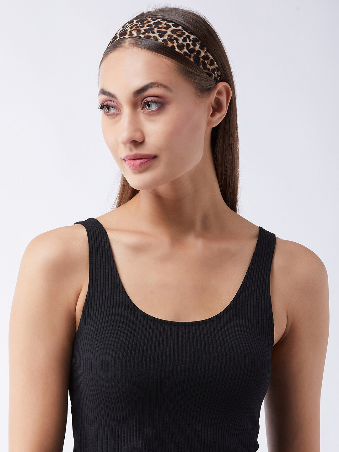 Buy MAGRE Women Brown & Cream Coloured Leopard Print Hairband - Hair ...