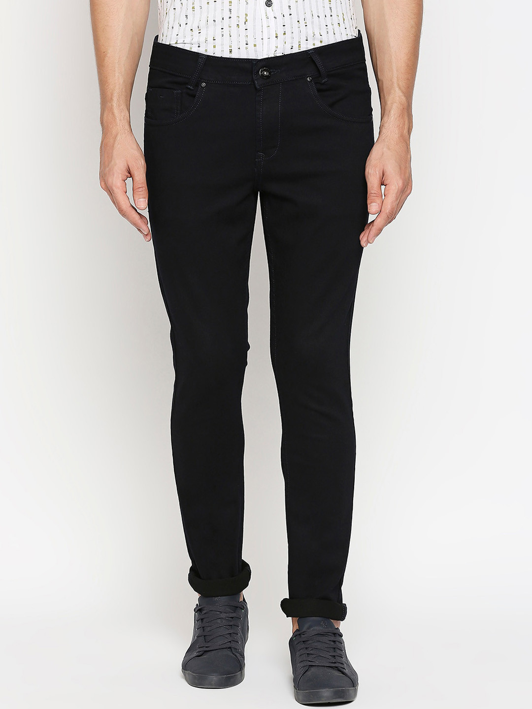 Buy Mufti Men Blue Skinny Fit Jeans - Jeans for Men 15429816 | Myntra