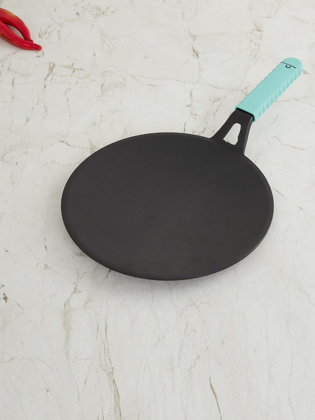 Buy Home Centre Black & Blue Solid Iron Concave Tava - Tawa for Unisex ...