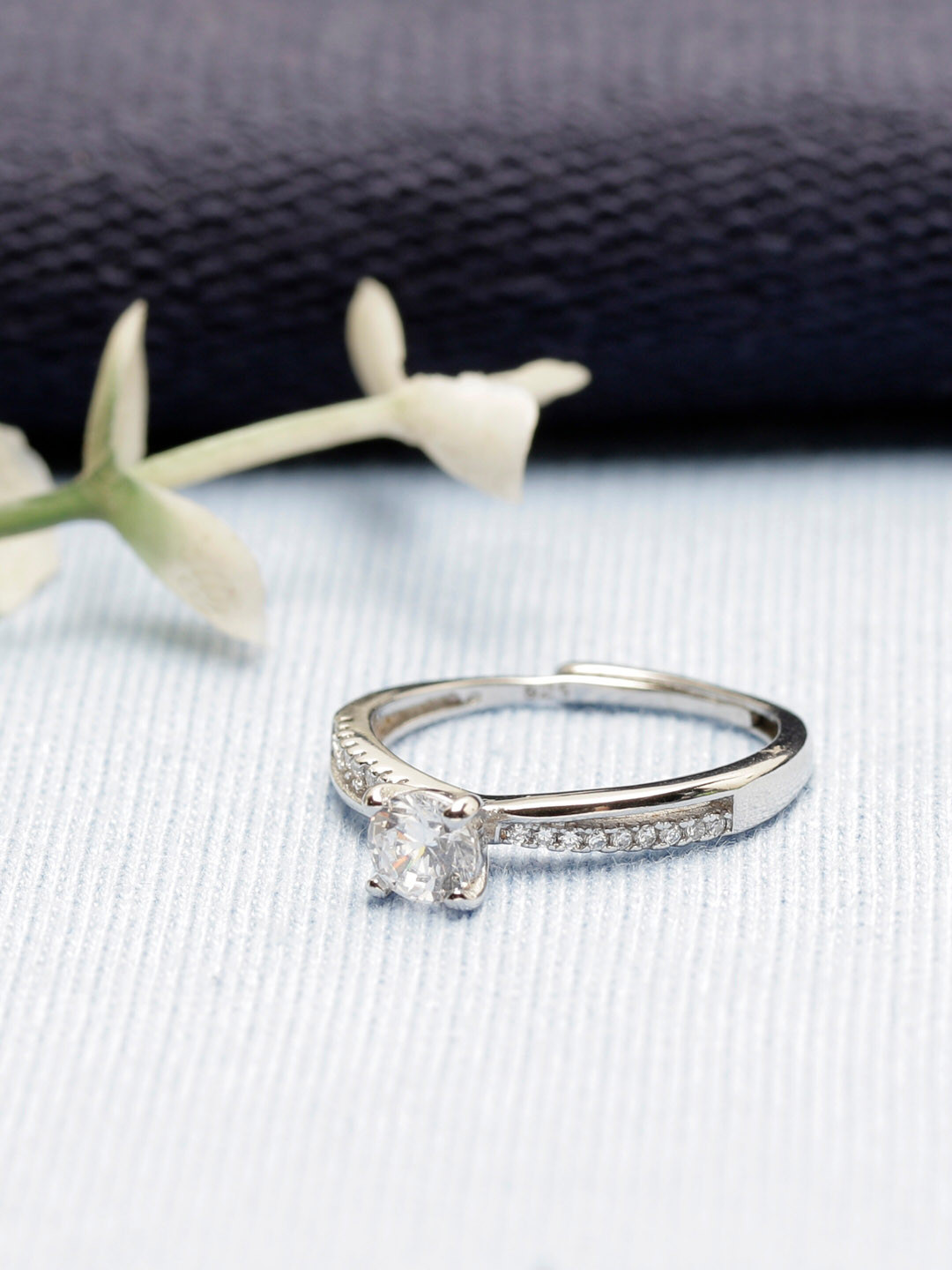 Buy GIVA 925 Silver Zircon Layered Ring - Ring for Women 15455130 | Myntra