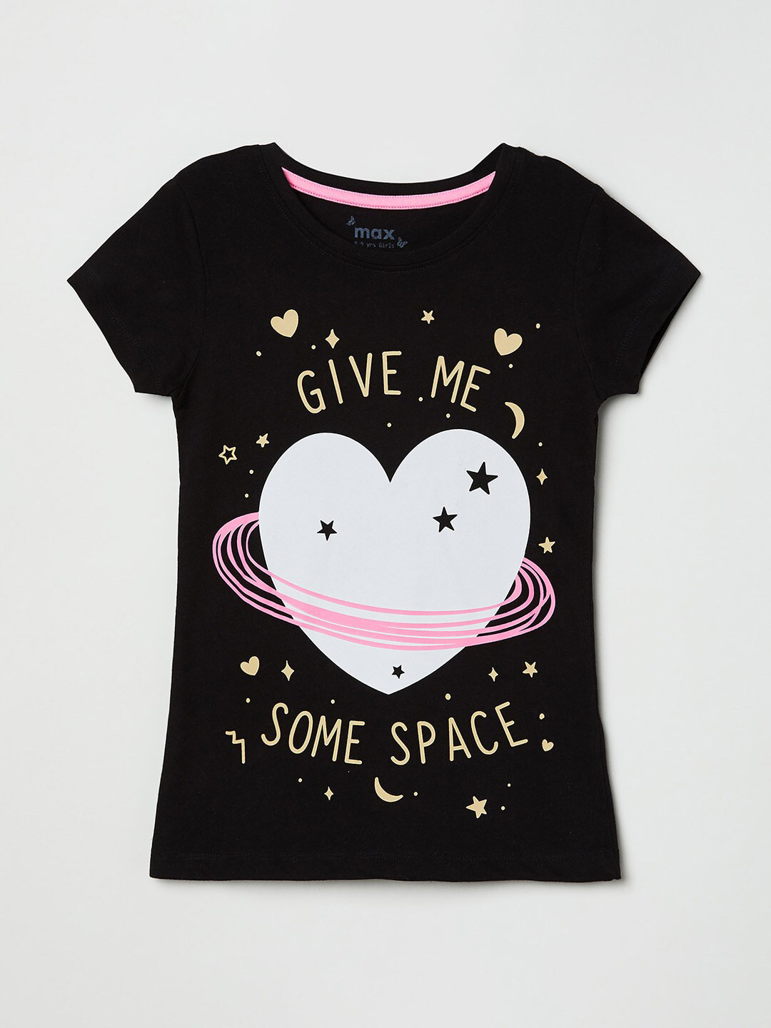 Buy Max Black & White Regular Top - Tops for Girls 15460290 | Myntra
