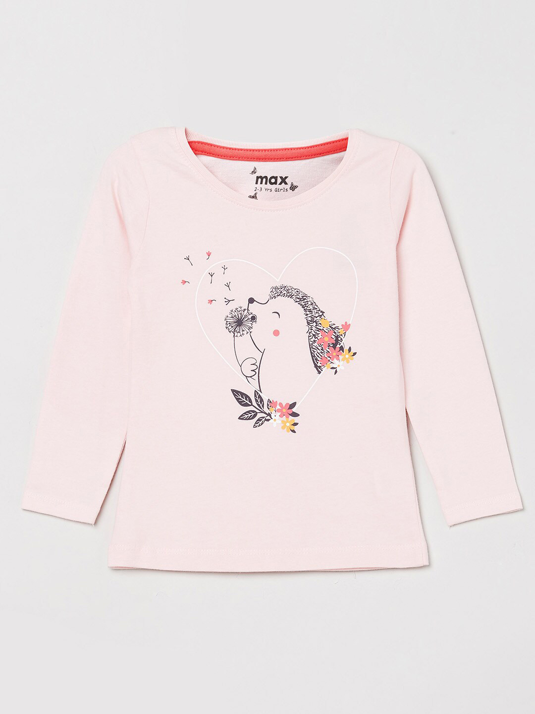 Buy Max Girls Peach Coloured Regular Top - Tops for Girls 15460358 | Myntra